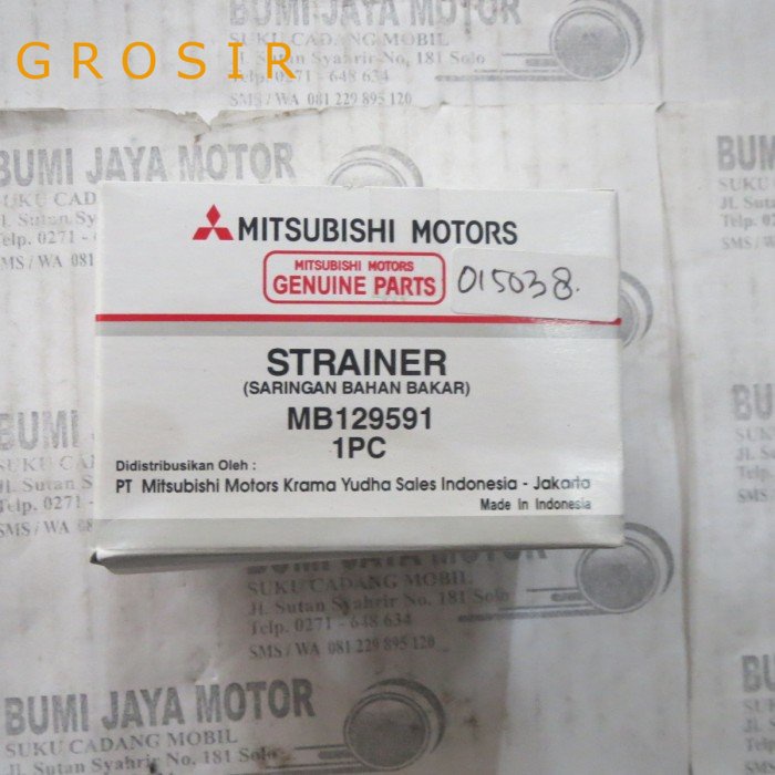 Jual FILTER FUEL L300 BENSIN COLT T120 MB129591 MITSUBISHI GENUINE ...
