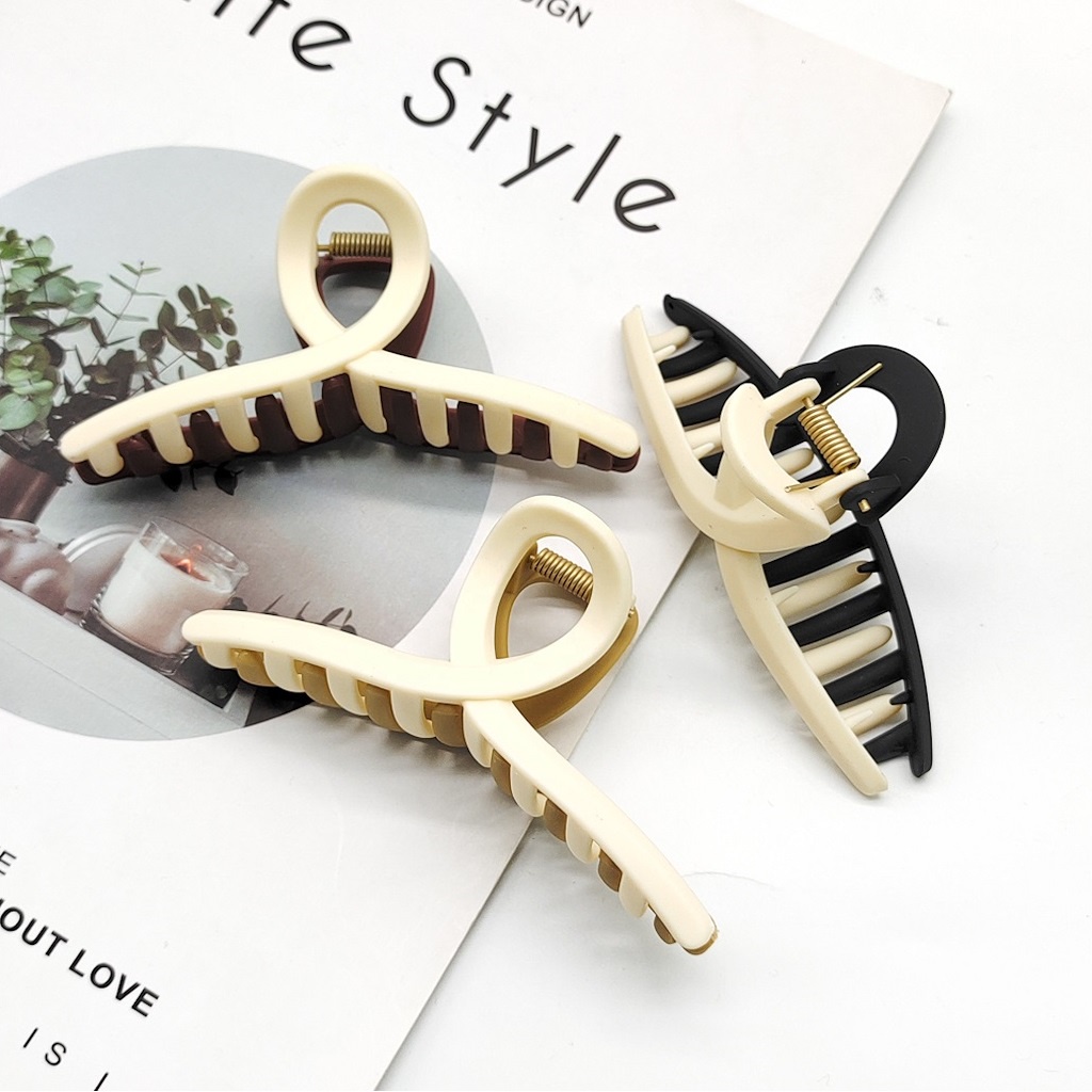 Jual Jepit Rambut Salon 11.5cm JUMBO Bahan Aklirik Bentuk Simpul Dua ...