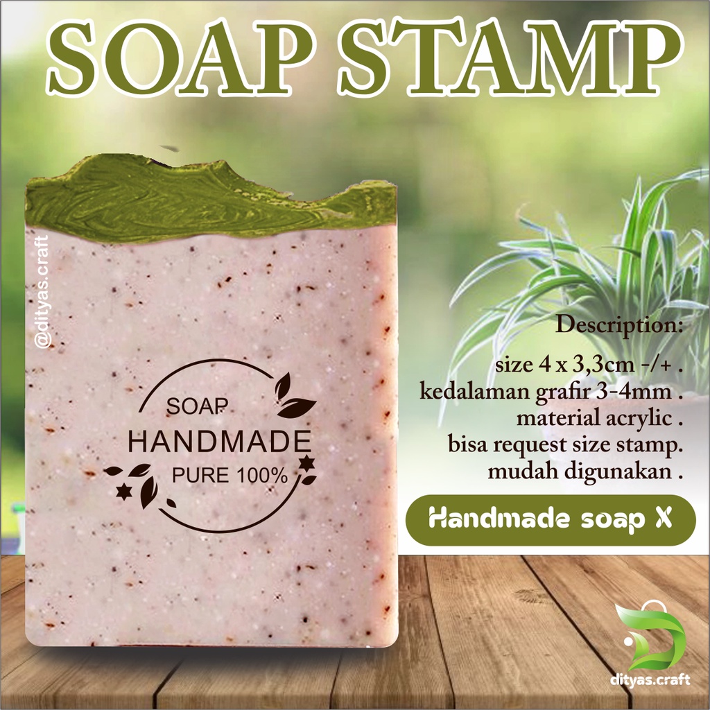 Jual soap stamp / stempel sabun / handmade soap code X | Shopee Indonesia