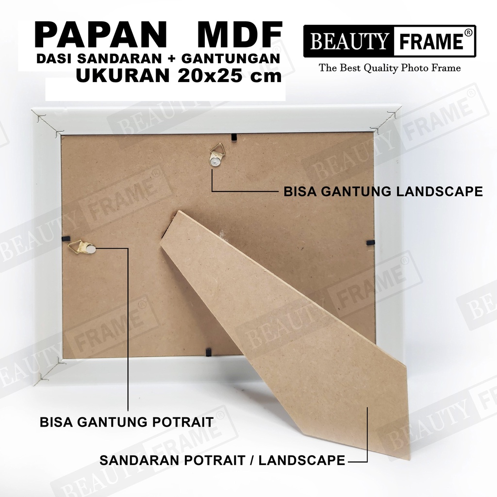 Jual Papan Mdf + Gantungan + Dasi Bingkai atau Sandaran Bingkai Pigura ...