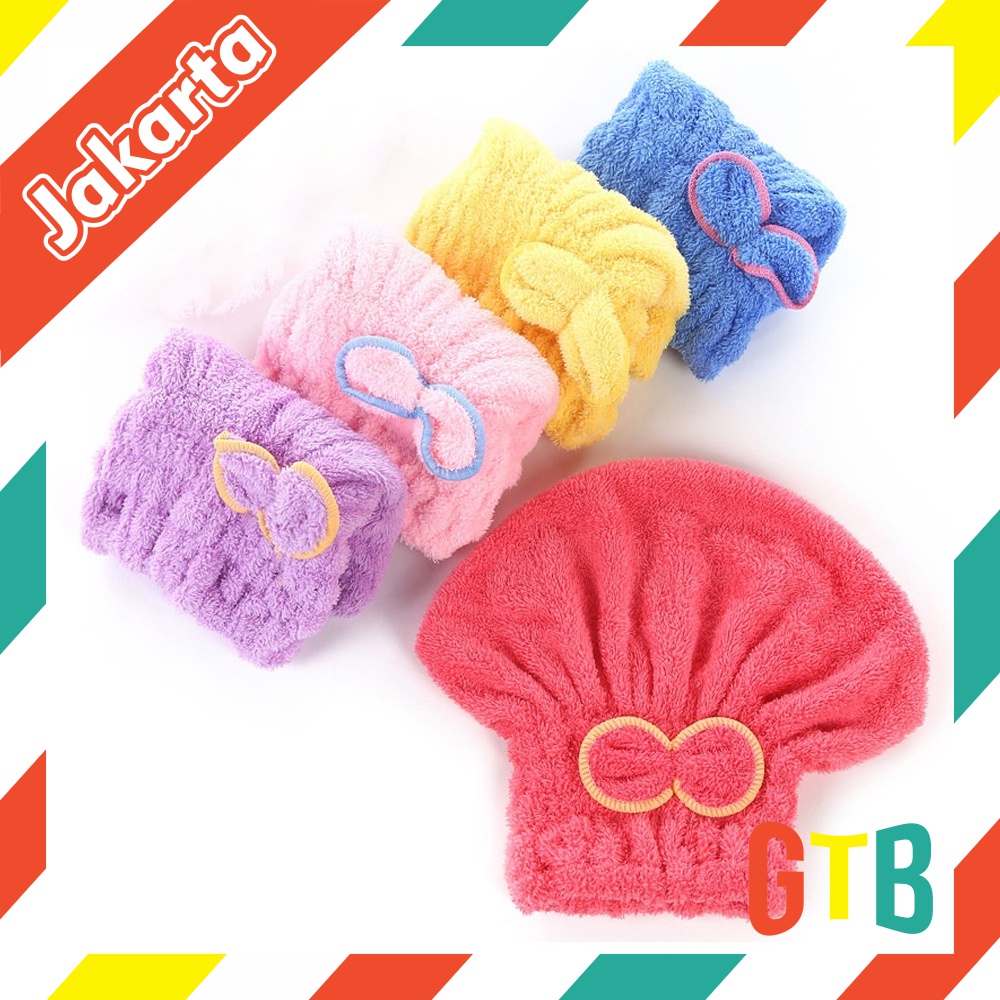 Jual ️GTB ️ HANDUK RAMBUT PITA TOWEL DRY HAIR DEWASA KEPALA TOPI MANDI ...