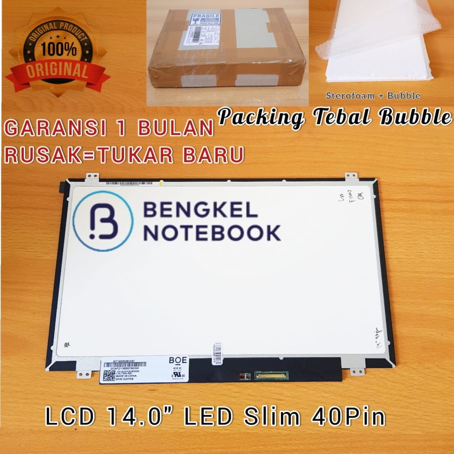 Jual LCD LED Laptop 14.0" Slim 40pin Asus A450L A450LC X450J A450C ...