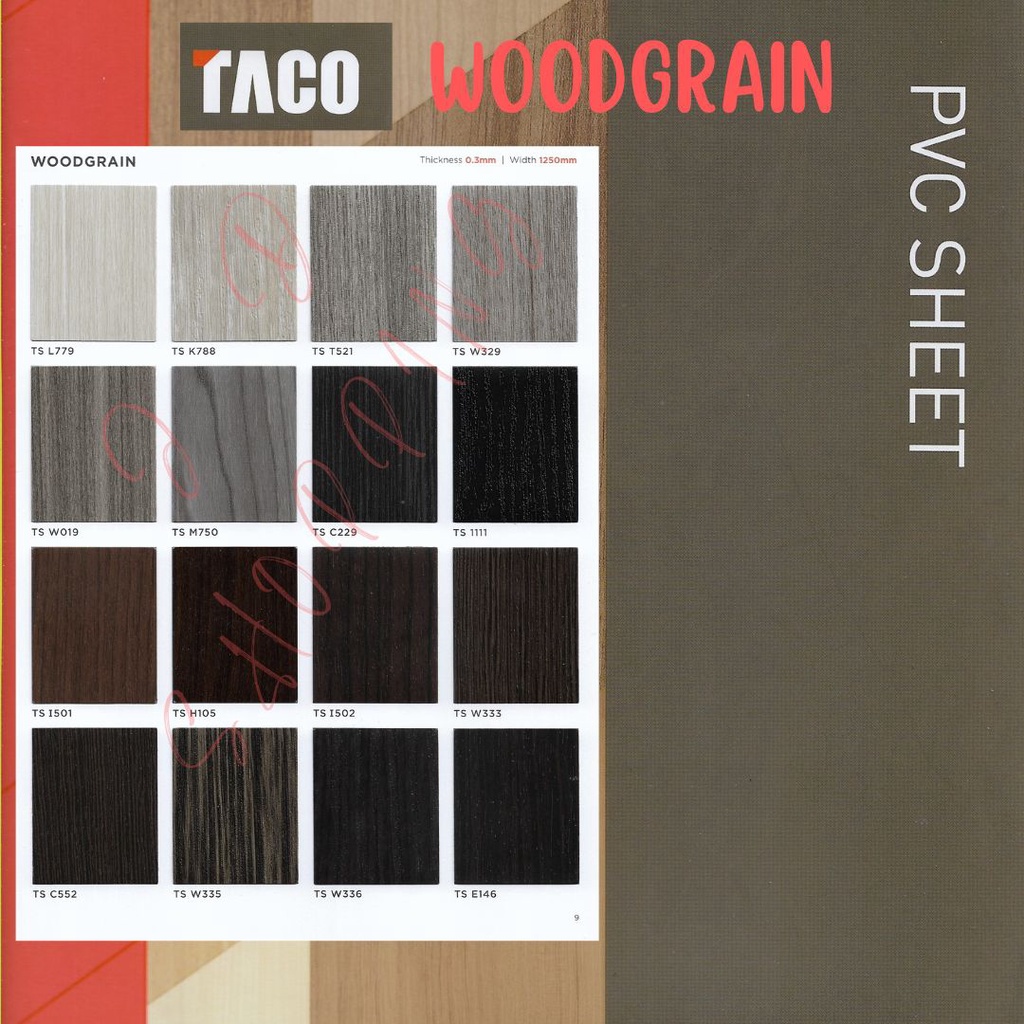 Jual Taco Sheet Woodgrain 1 - PVC Sheet Woodgrain 1 | Shopee Indonesia