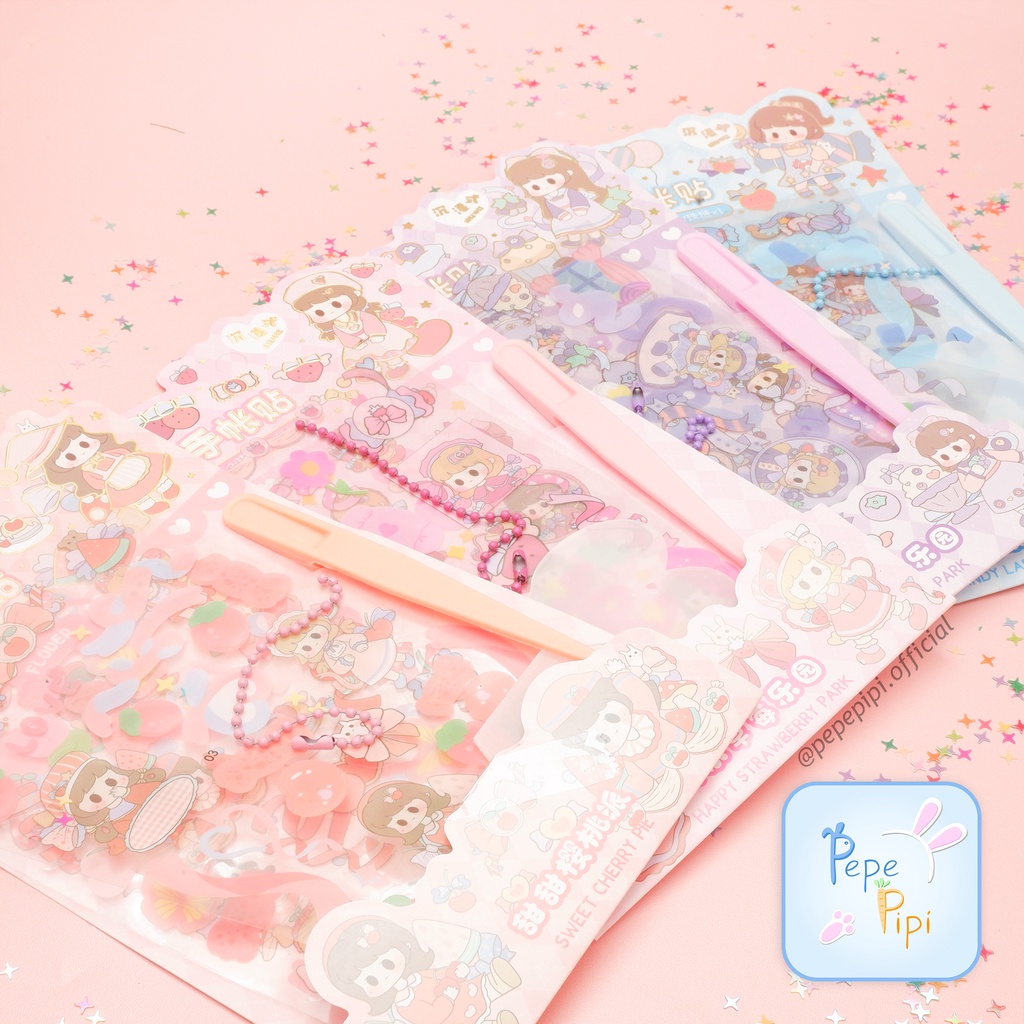 Jual Sticker Paket DIY SZ - 71 3 Stiker, pinset, gantungan Paket ...