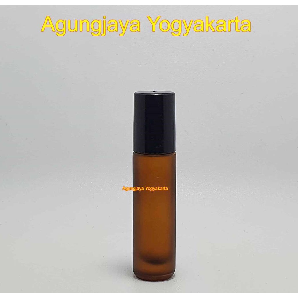 Jual Botol Roll On 6 ml Amber Frosted Hitam / Botol Parfum 10 ml ...