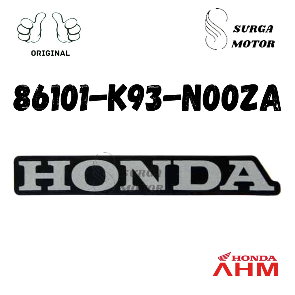 Jual Stiker Emblem Logo Mark Label Tempelan Tulisan Honda 65 MM Type 6 ...