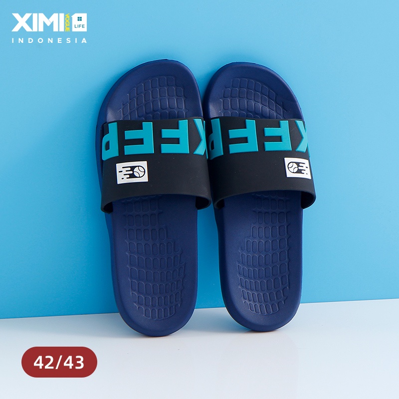 Jual Ximivogue Sandal Model Slide Bergaya untuk Pria (Biru Tua)(42/43 ...