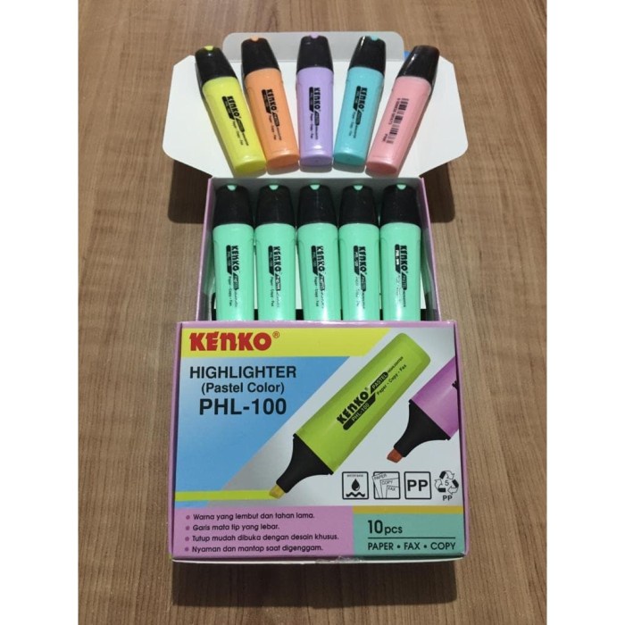Jual Highlighter Warna Pastel Kenko PHL-100 | Shopee Indonesia