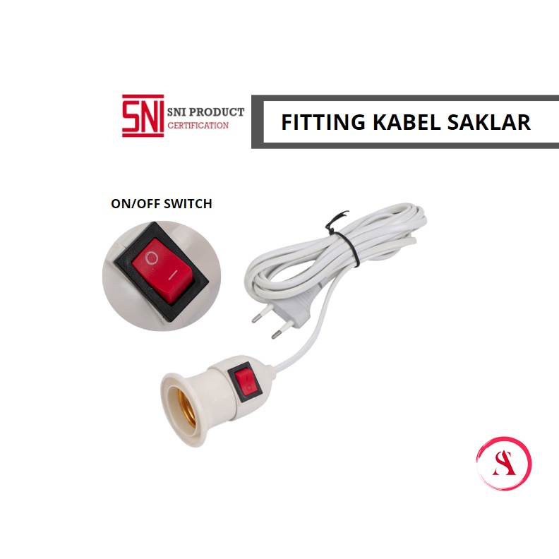 Jual Fitting Kabel Murah Plus Saklar Socket Strip Lampu 220v Fitting ...