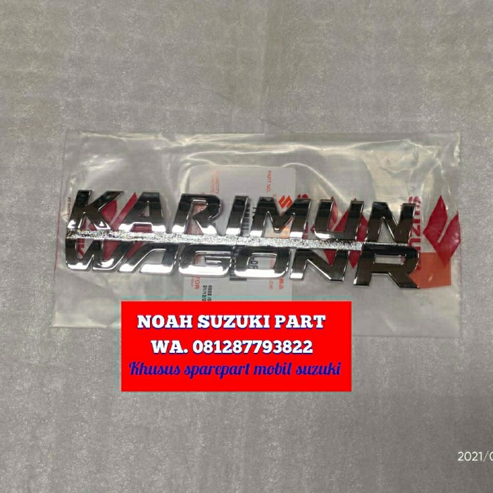 Jual emblem tulisan suzuki karimun wagon r asli sgp | Shopee Indonesia