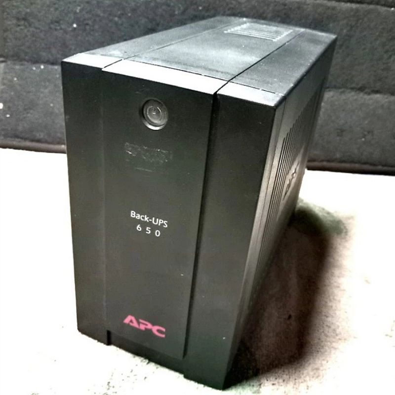 Jual UPS APC 650VA 390W 220V 2.8A BATTERY BACKUP UPS BLACK APC SECOND ...