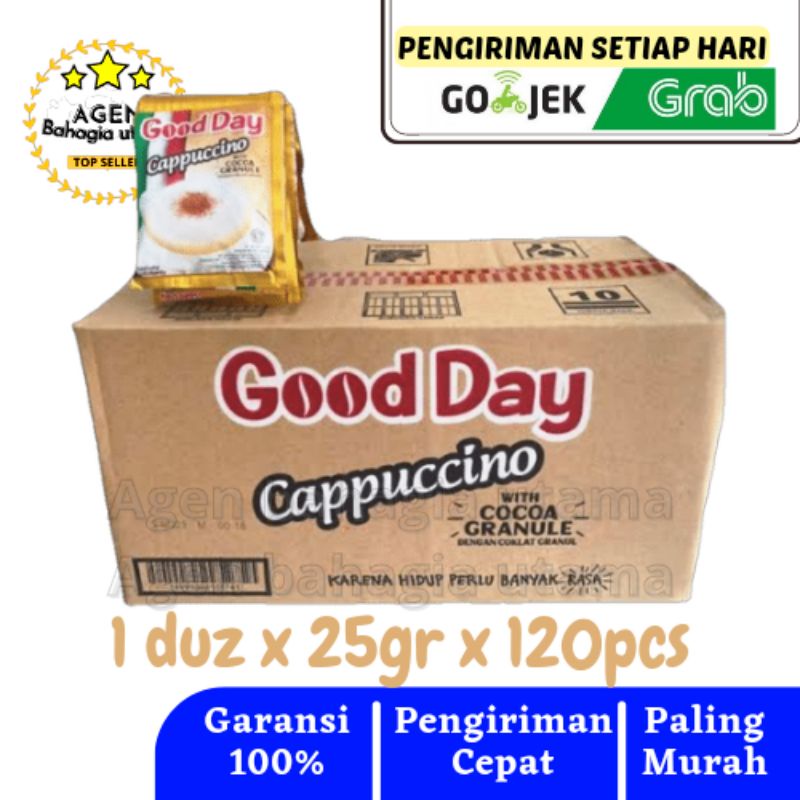 Jual Kopi Good Day Cappucino sachet 25gr (1 duz x 120pcs) | Shopee ...