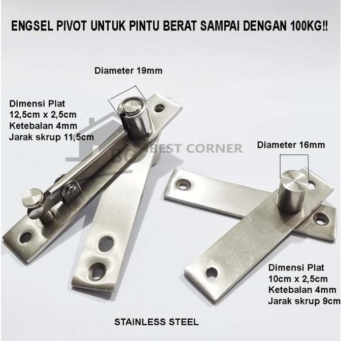 Jual Engsel Pivot Harfit HF84 / Engsel Pintu Ayun Stainless | Shopee ...