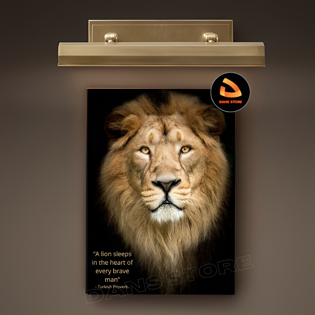 Jual Poster Singa Dan Kata Motivasi Lion Quotes Hiasan Dinding ...
