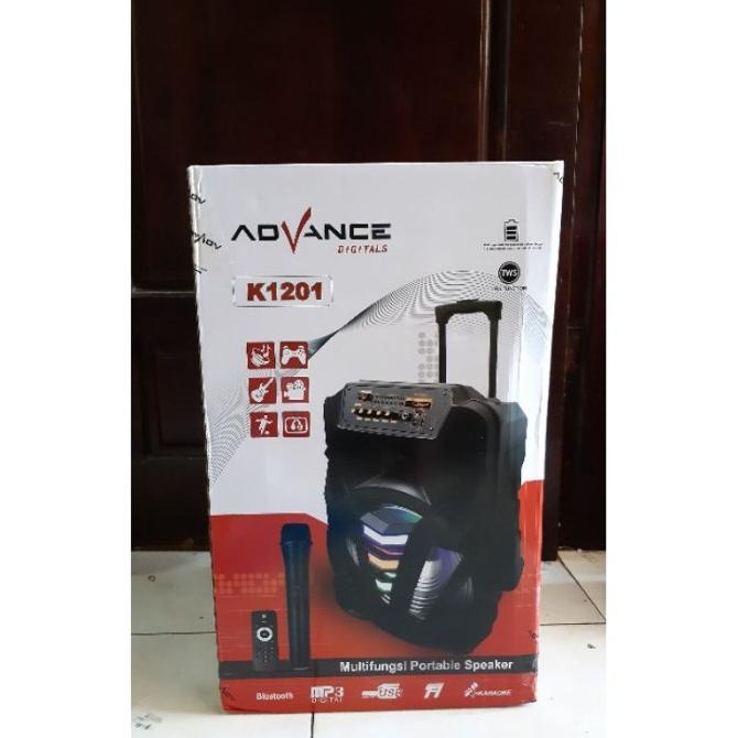 Jual SPEAKER AKTIF PORTABLE BLUETOOTH ADVANCE K1501 K1201 V2 WITH MIC ERF546T | Shopee Indonesia