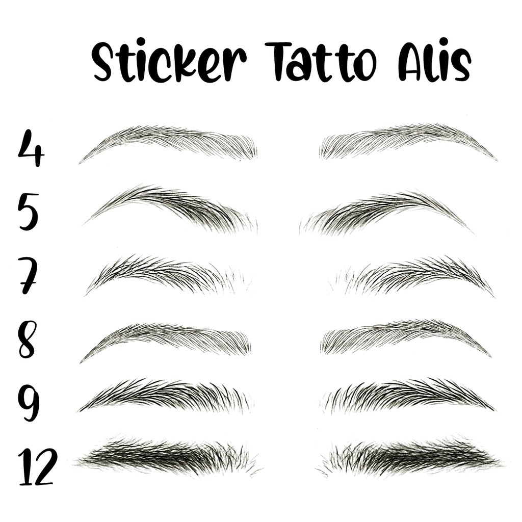Jual Stiker Tato Alis Praktis dan Tahan lama (Random) | Shopee Indonesia