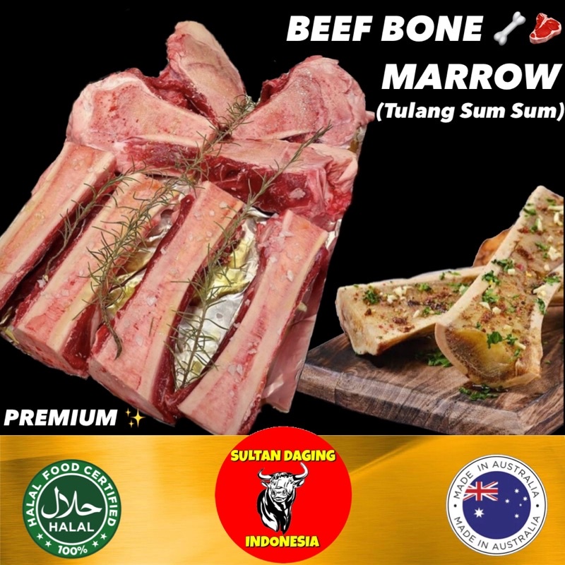 Jual BEEF BONE MARROW TULANG SUMSUM 1 KG IMPORT DARI AUSTRALIA/ BEEF ...