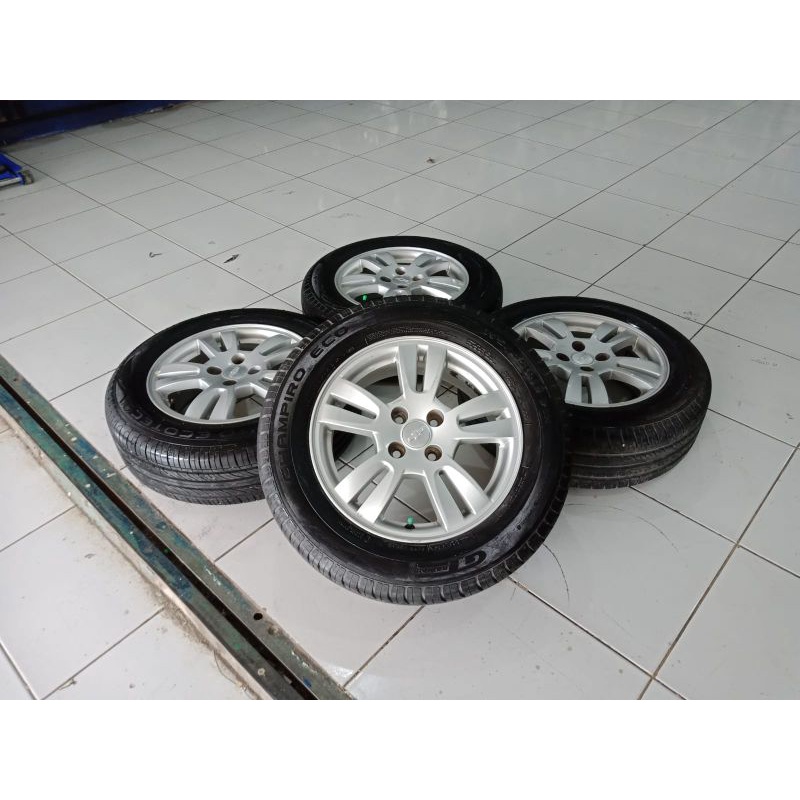 Jual 1 set velg murah bekas mobil chevrolet aveo ring 15 pcd 4x100 ban 195 65 r15 | Shopee Indonesia