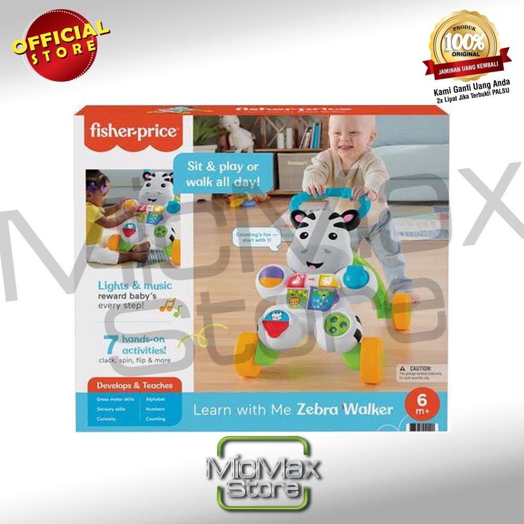 Jual Fisher Price Learn With Me Zebra Walker DKH80 | Shopee Indonesia