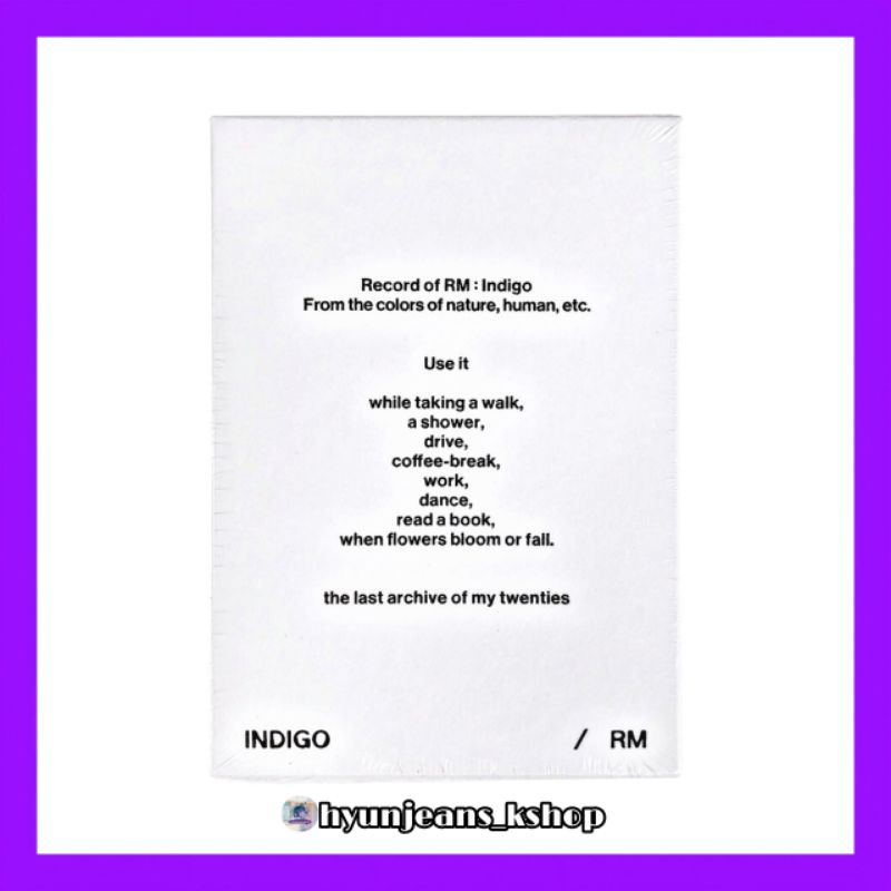 Jual [READY STOCK] RM BTS The 1st Debut Solo Album - INDIGO (Weverse ...