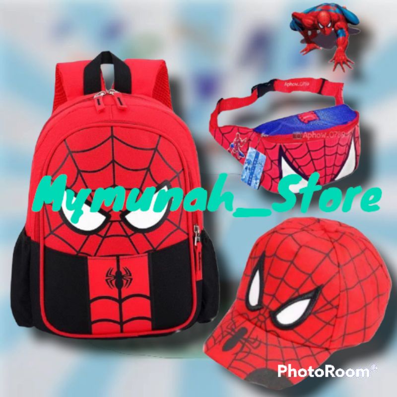 Jual TAS SPIDERMAN/TAS ANAK SEKOLAH SD TK/GRATIS TAS SELEMPANG DAN TOPI MOTIF IMPORT | Shopee ...