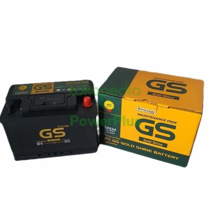 Jual Aki Mobil GS Gold Shine 58024 MF Fortuner Diesel VRZ,Innova Reborn LN2 | Shopee Indonesia