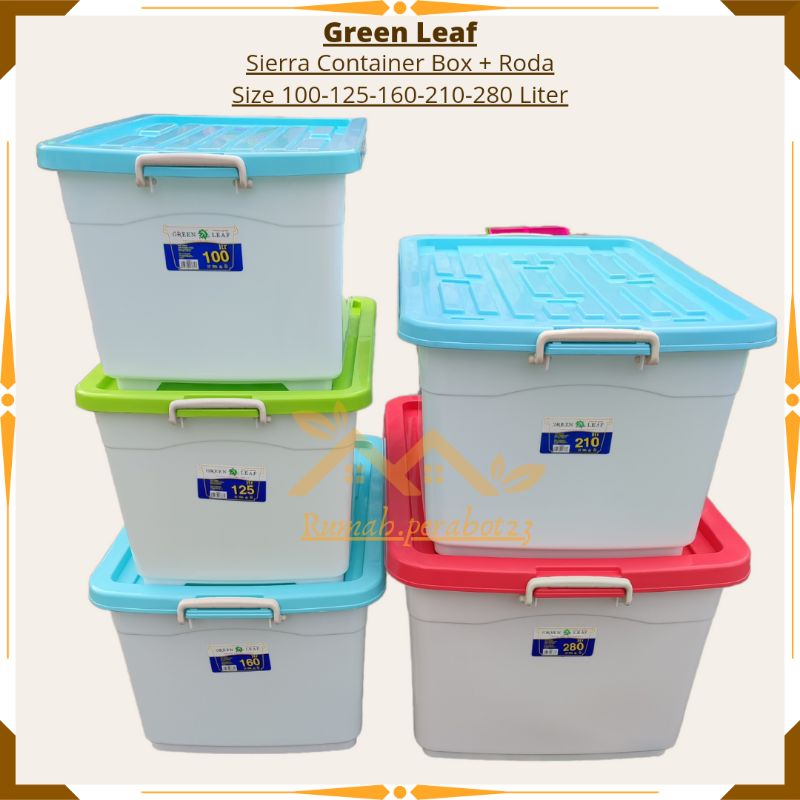 Jual [KARGO] GREEN LEAF Container Box Big Size Ukuran 100 125 160 210 ...