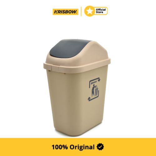 Jual Krisbow Dust Bin Tempat Sampah Plastik Tutup Ayun 28 Ltr | Shopee Indonesia