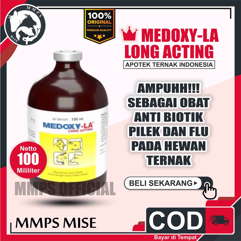 Jual Medoxy LA Inject 100ml Obat Injeksi Untuk Ayam Sapi Domba Kuda ...