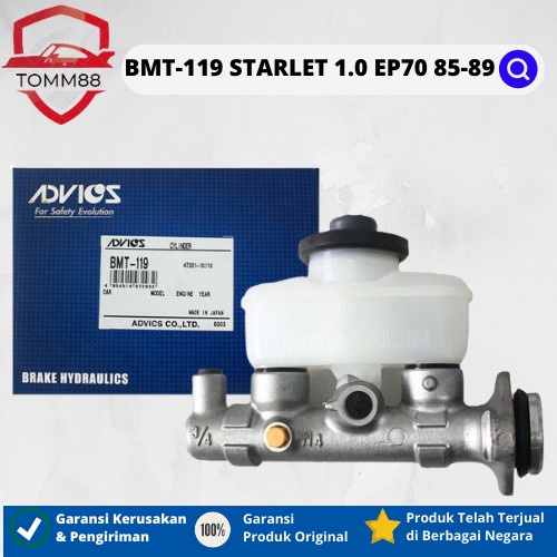 Jual AISIN BMT-119 BRAKE MASTER REM ATAS STARLET 1.0 EP70 85-89 /100% ORIGINAL ADVICS | Shopee ...