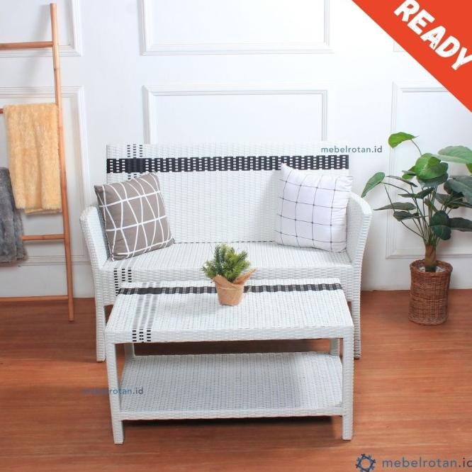 Jual Kursi Sofa Rotan Sintetis 2 Dudukan | Kursi Teras Rotan | Shopee ...