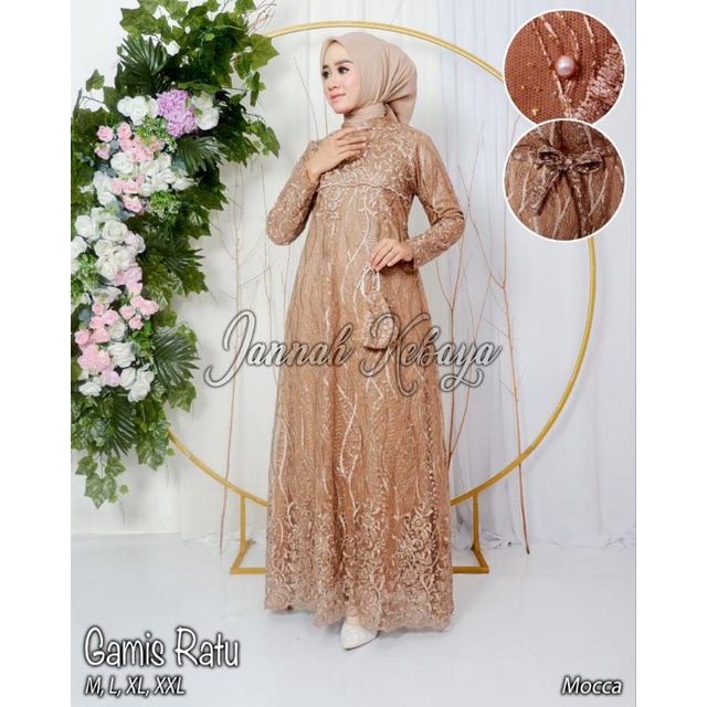 Jual GAMIS MODERN / BAJU GAMIS TILLE PREMIUM / BAJU KEBAYA GAMIS WISUDA ...