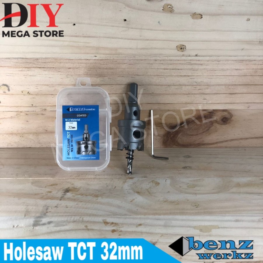 Jual Mata bor plong besi, metal, kayu benz werkz mata bor holesaw TCT ...