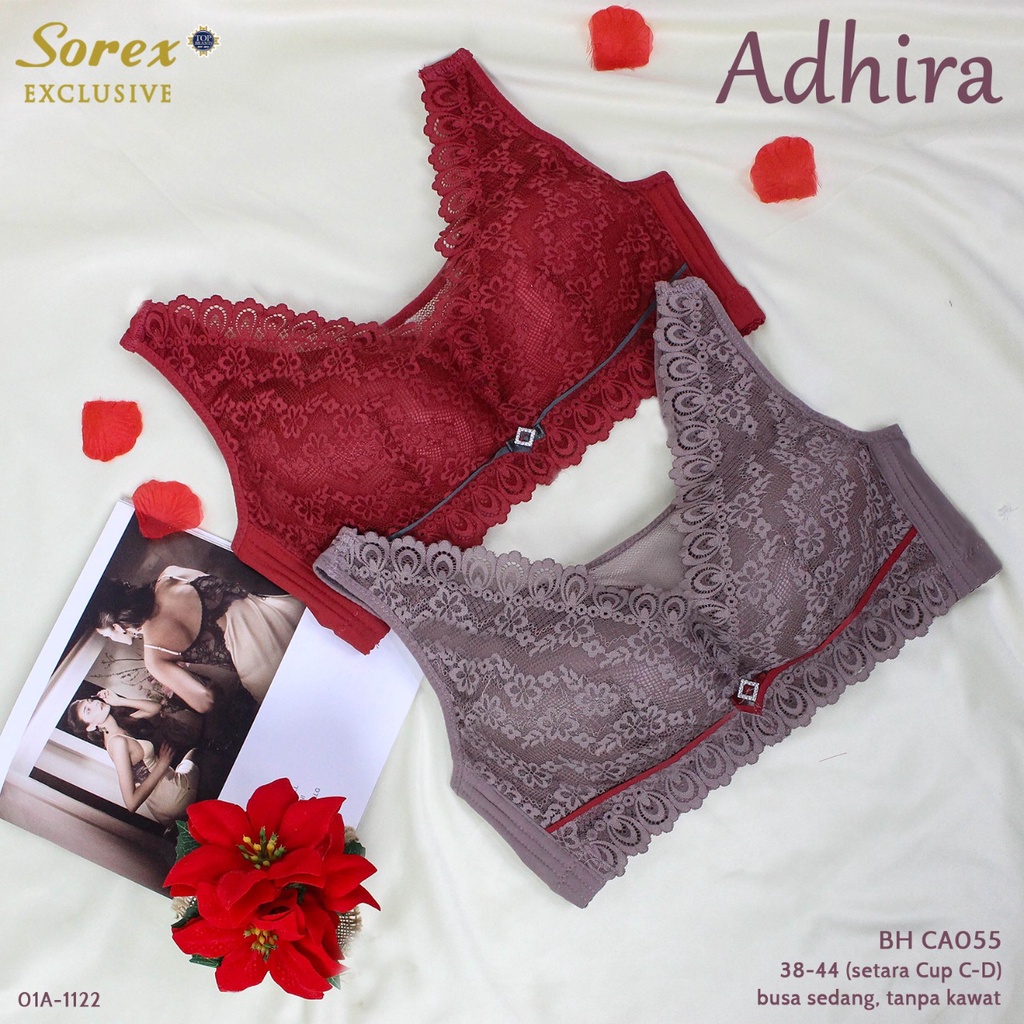 Jual SOREX Exclusive Bra BH Sorex Tanpa Kawat Busa Sedang Full Cup ...