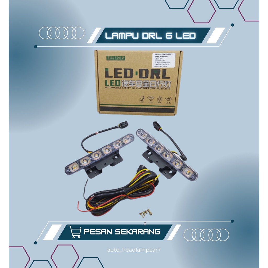 Jual Lampu LED DRL 6 Titik & Sein Waterproof Senja Grill - Lampu LED ...