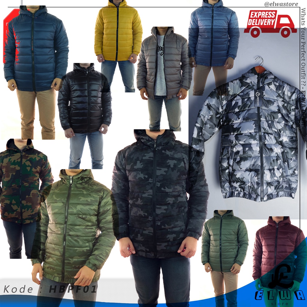 Jual NEW Jaket Bulu Angsa Pria Jaket Motor Cowok Winter Jacket Premium ...