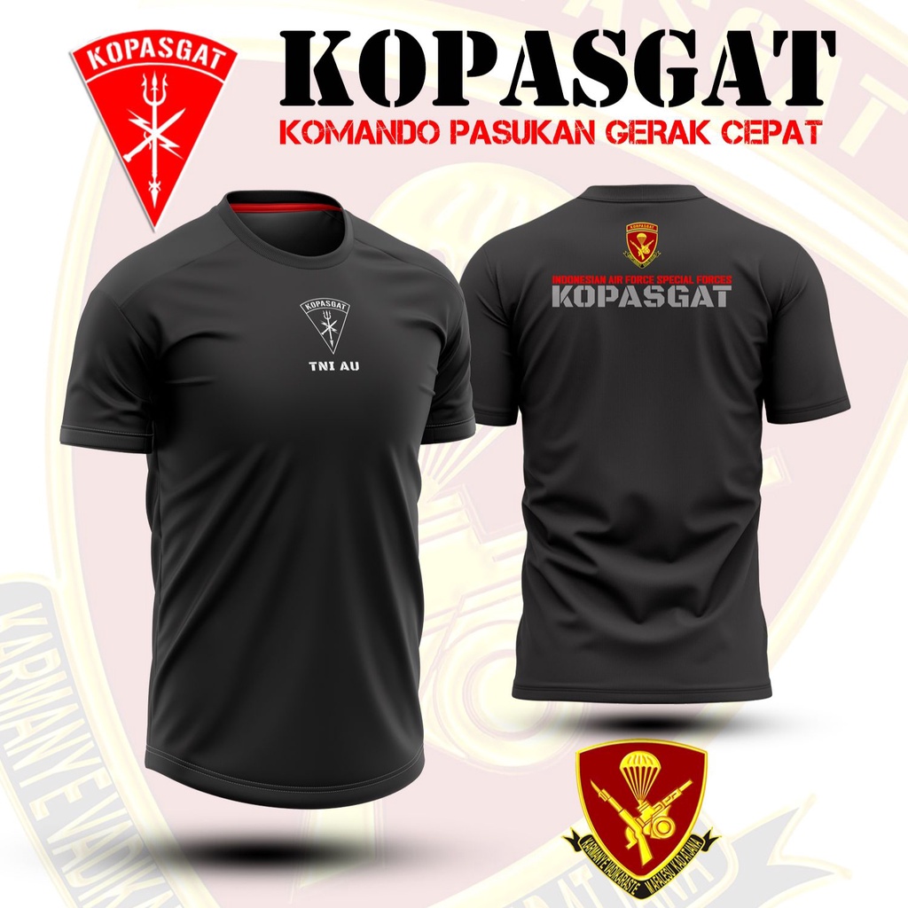Jual "Terbaru" Kaos Kopasgat Paskhas TNI AU Premium | Shopee Indonesia