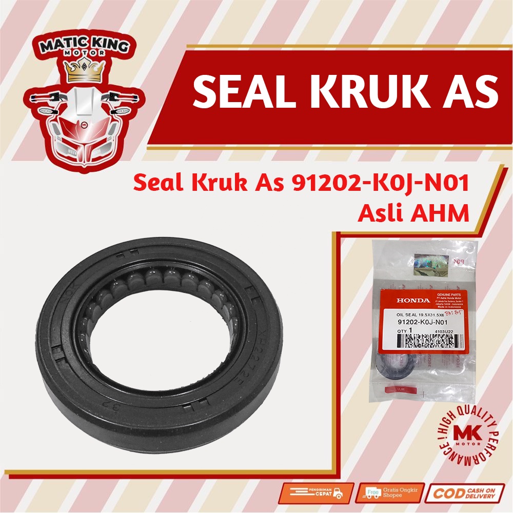 Jual Oli Seal Sil kruk as Honda Genio Beat New Deluxe 91202-K0J-N01 asli AHM | Shopee Indonesia