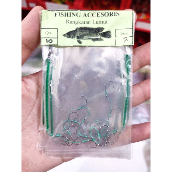 Jual Rangkaian kail pancing lumut no 1-10 | Shopee Indonesia