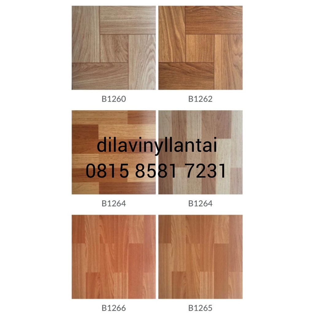Jual Lantai Vinyl Tile Borneo Motif Kayu Anti Rayap & Air Ukuran 30 x ...