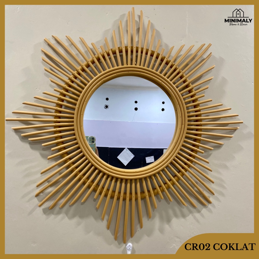 Jual MINIMALY08 Cermin Gantung Rotan Cermin Aesthetic Cermin Rotan ...
