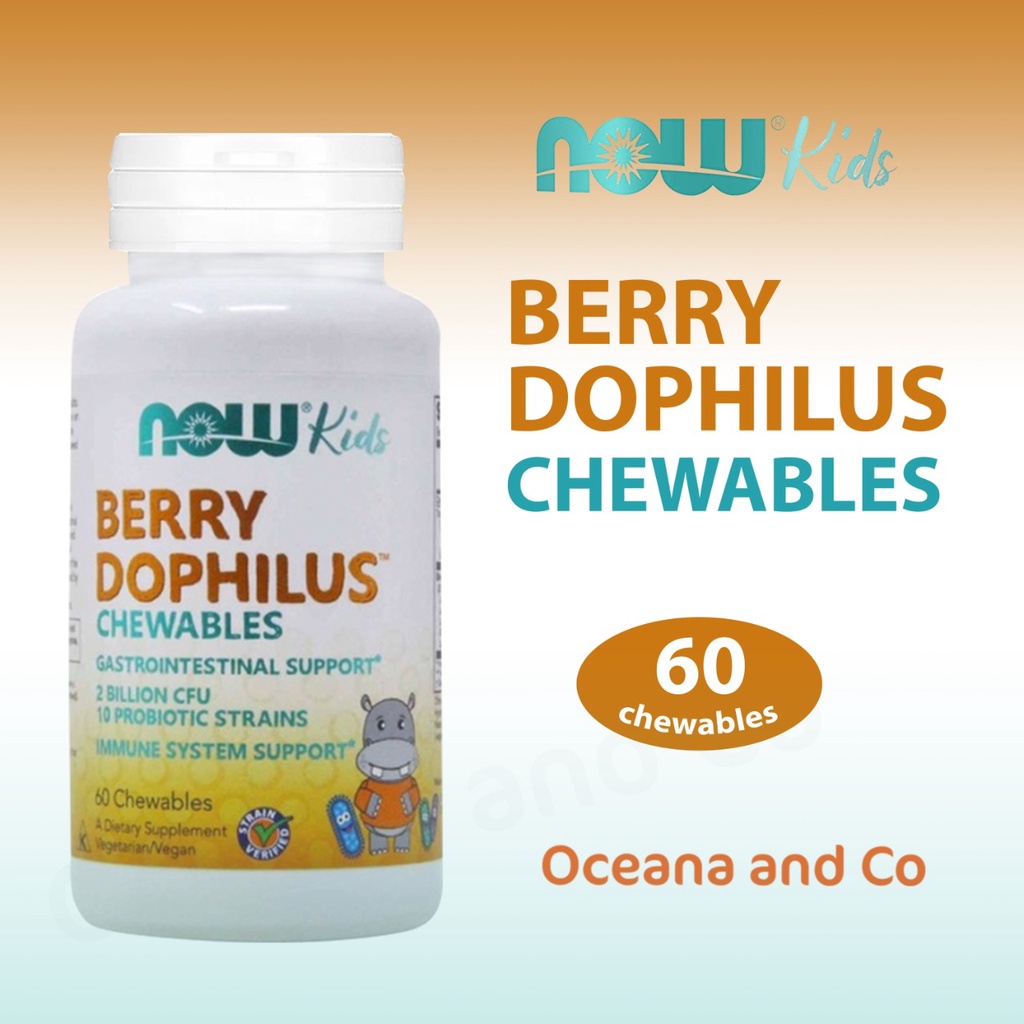 Jual Now Foods Probiotic Anak Berry Dophilus Kids 2 Billion Pencernaan ...