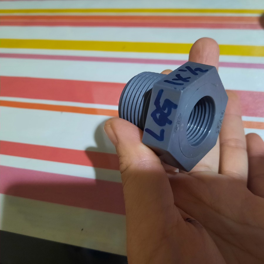 Jual verlop ring 1" x 1/2" vlok v ring flok flock 1" x 1/2" pvc ...