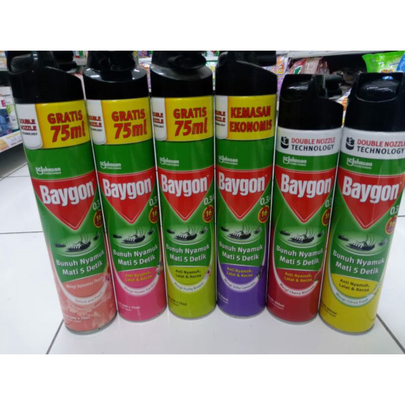 Jual Baygon/Hit insekrisida spray Lily blossom 415+35 Ml | Shopee Indonesia