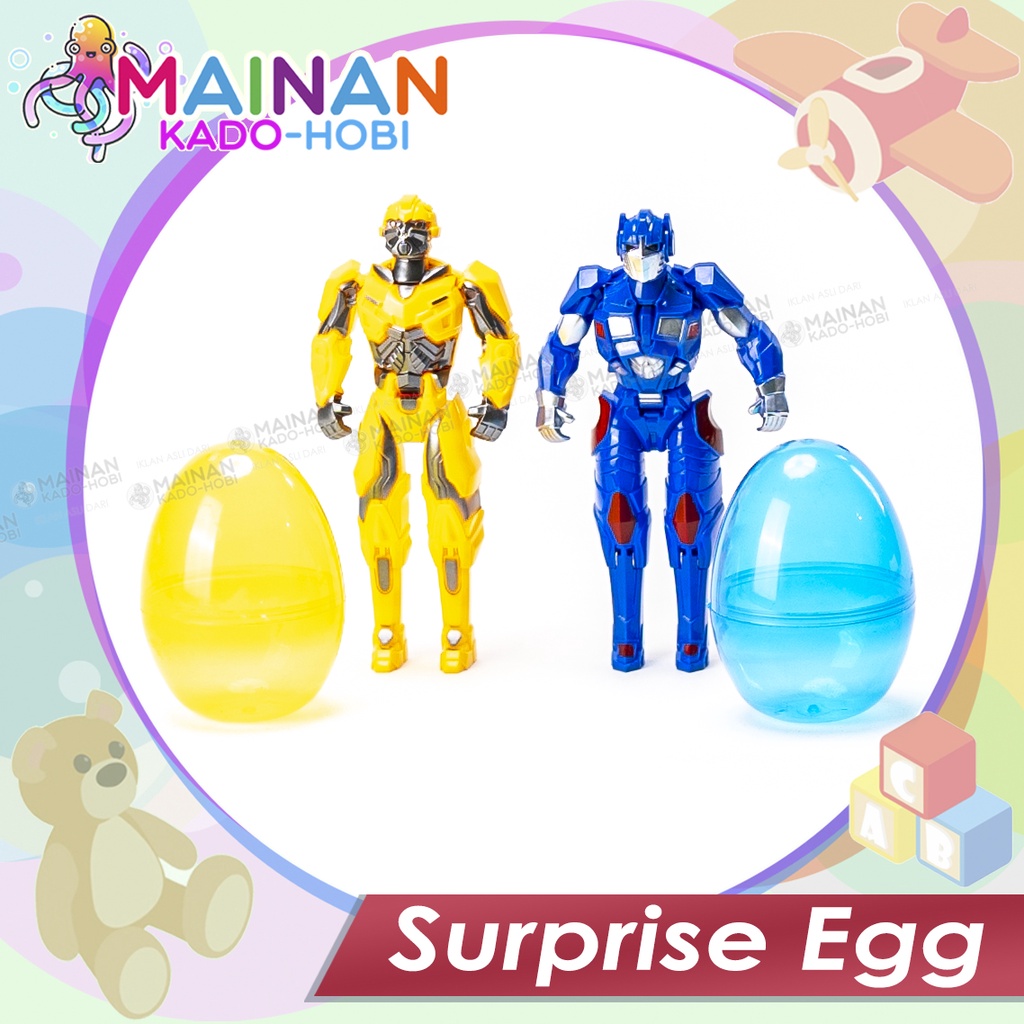 Jual MAINAN ANAK KEJUTAN TELUR SURPRISE EGG SUPERHERO ROBOT ...