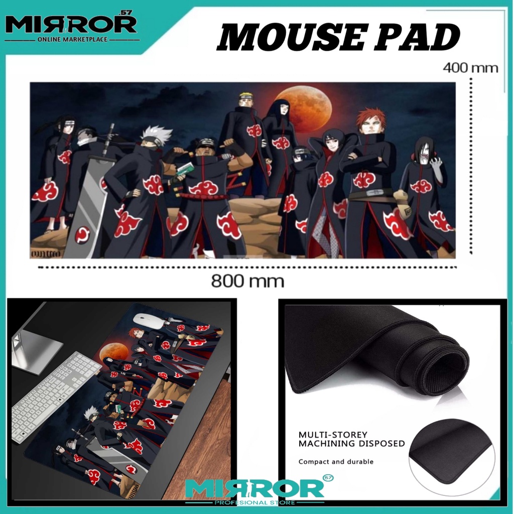 Jual Mouse Pad Gaming XL Motif Kartun Naruto Matras Meja Besar 40 x 80 ...