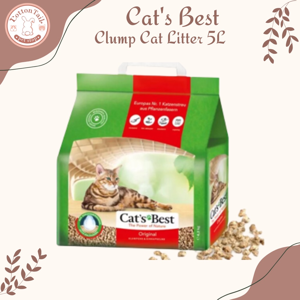 Jual Cats Best Original Clump Cat Litter 5L Pasir Kucing Gumpal ...