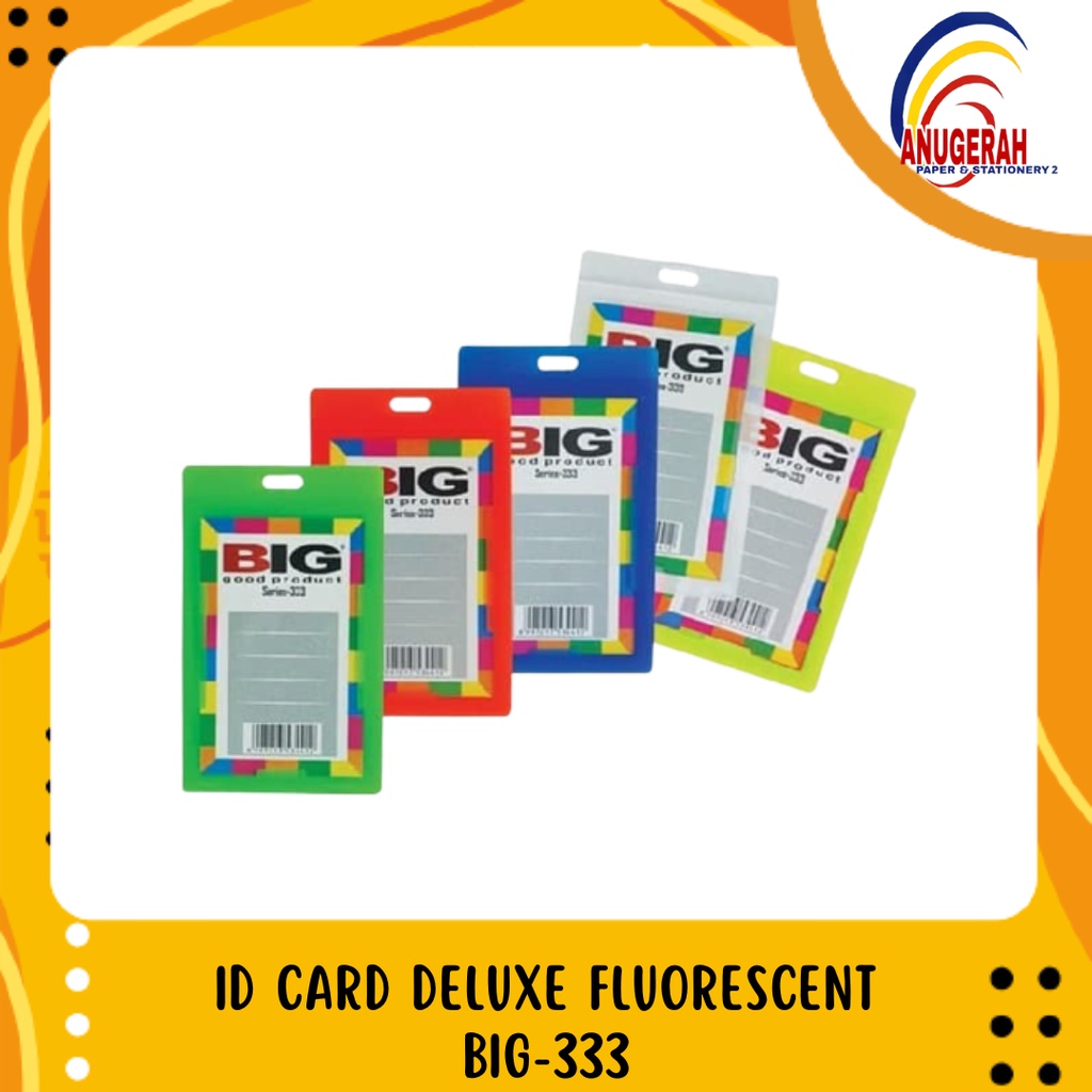 Jual ID CARD DELUXE FLUORESCENT BIG 333 (PCS) | Shopee Indonesia