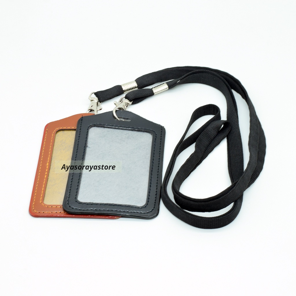 Jual Gantungan Name Tag Lanyard ID CARD Holder Model 1 Slot Card ...