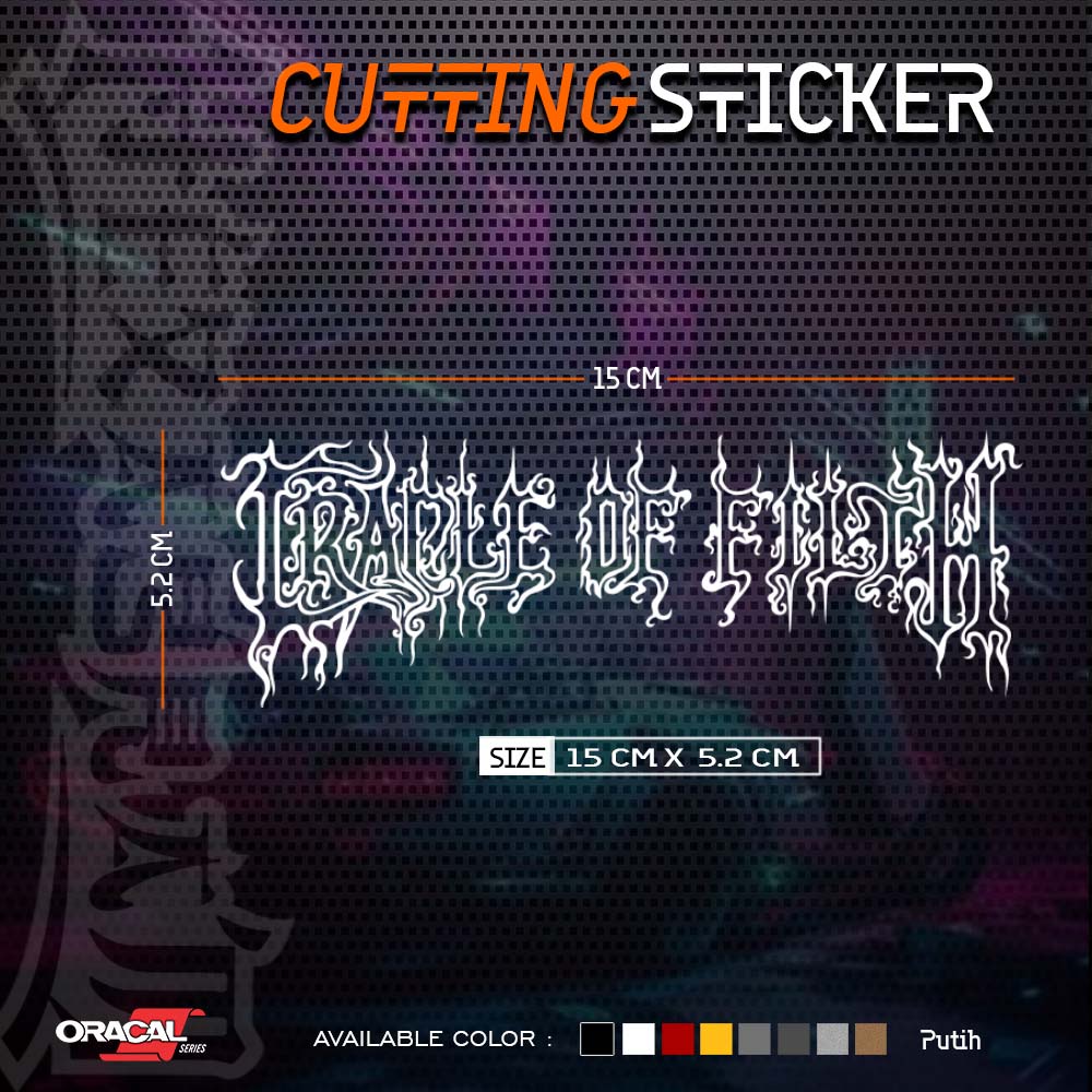 Jual Cutting Sticker Cradle Of Filth Band Logo | Stiker Cutting Logo ...